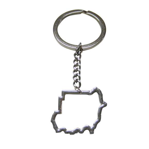 Kiola Designs | Accessories | Sudan Map Outline Keychain | Poshmark